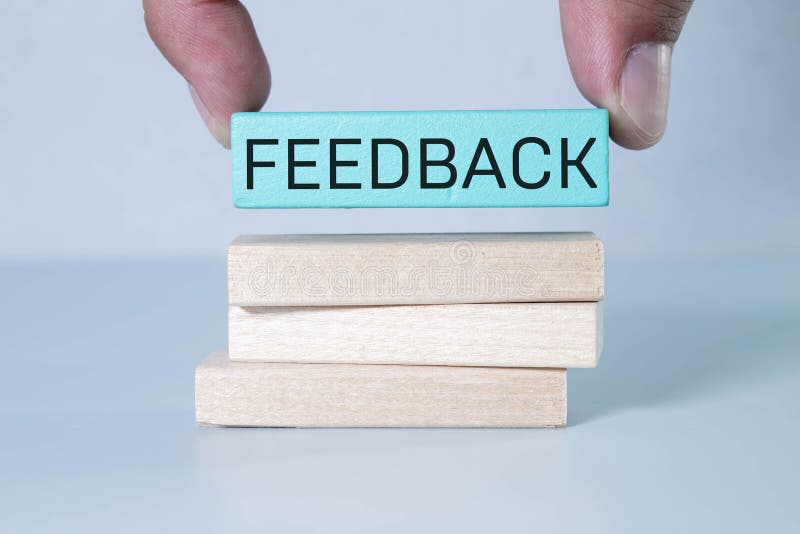 FEEDBACK Word Made with Building Blocks Stock Photo - Image of text ...