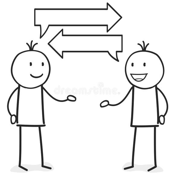 Conversation exchange stock vector. Illustration of people - 194298905