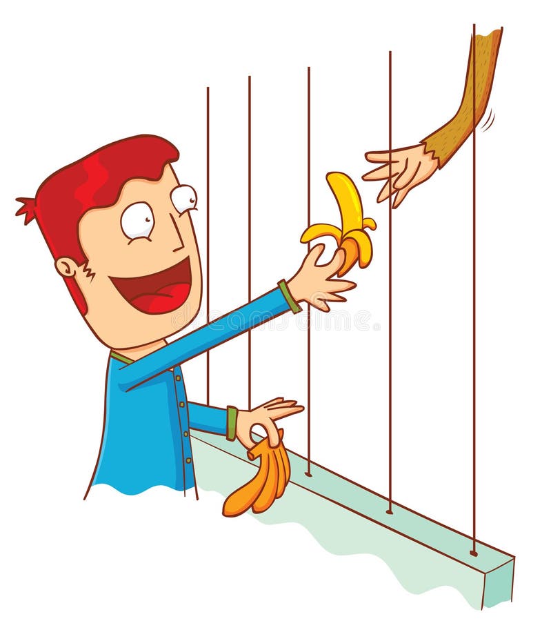 Monkey Feeding Newborn Baby Stock Vector - Illustration of love, baby ...