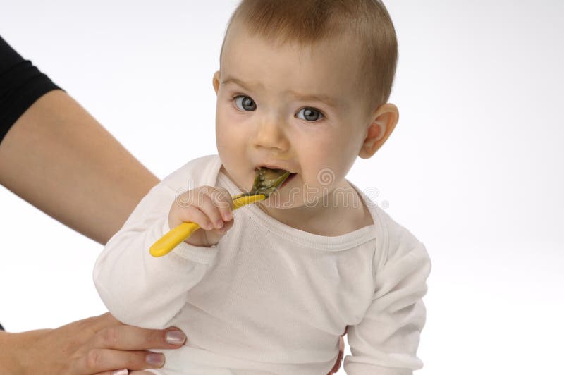 Feeding baby stock image. Image of joyful, food, feed - 16929441