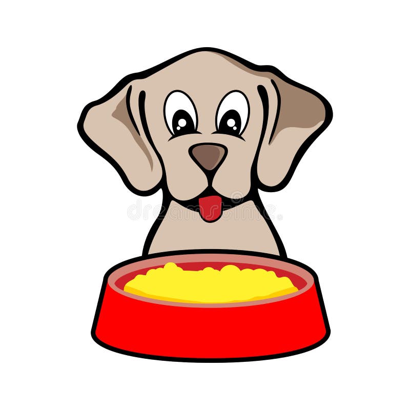 Feeding The Dog stock illustration. Illustration of male - 18966105