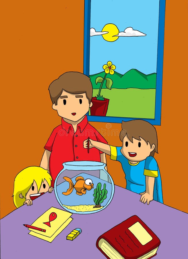 Feeding Fish in an Aquarium Icon. Element of Fish Production for Mobile ...