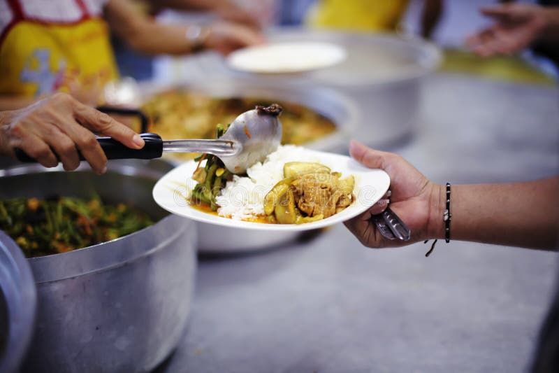 Feeding Food To Poor, Using Leftovers To Feed the Hungry : Concept ...