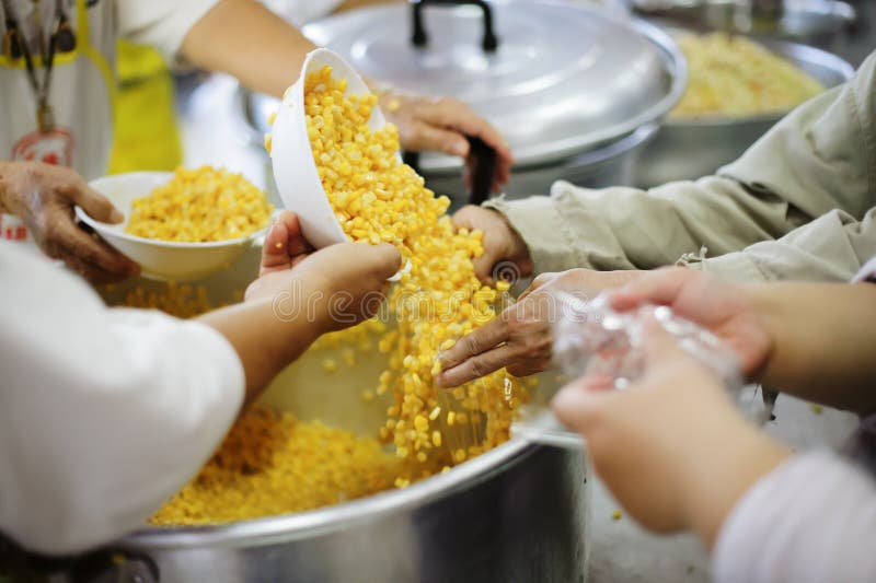 Feeding the Homeless and the Poor - Help Poor People Stock Image ...