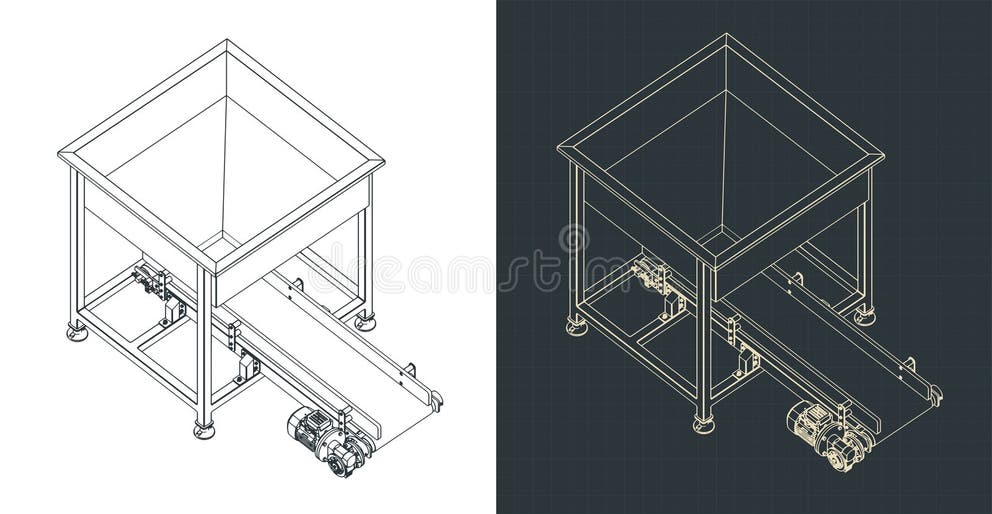 Conveyor Isometric Blueprints Stock Illustrations – 94 Conveyor ...