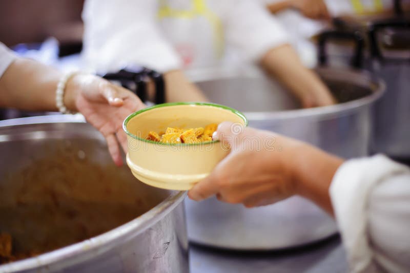 Feeding the Poor Help Them Relieve Hunger Stock Image - Image of child ...