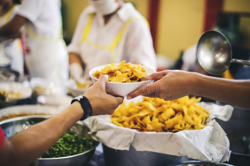 Feeding the Poor To Hands of a Beggar, Feeding Food for Beggar Poverty ...