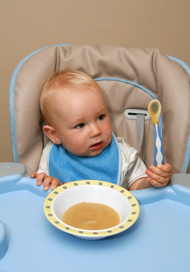 Feeding time for a baby stock photo. Image of learn, child - 11000588