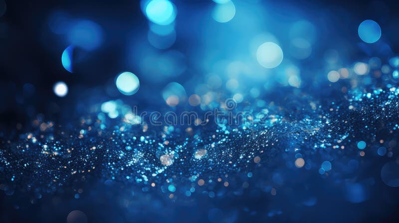 Feel Blue Sparkle Background Stock Illustration - Illustration of depth ...