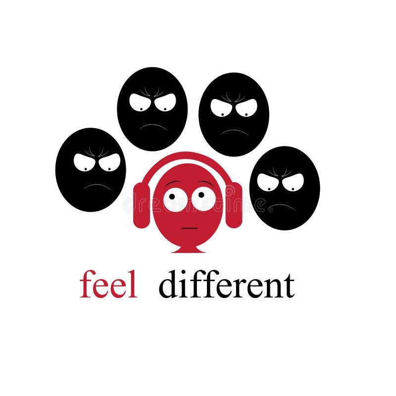 Feel different stock vector. Illustration of group, concept - 33169490