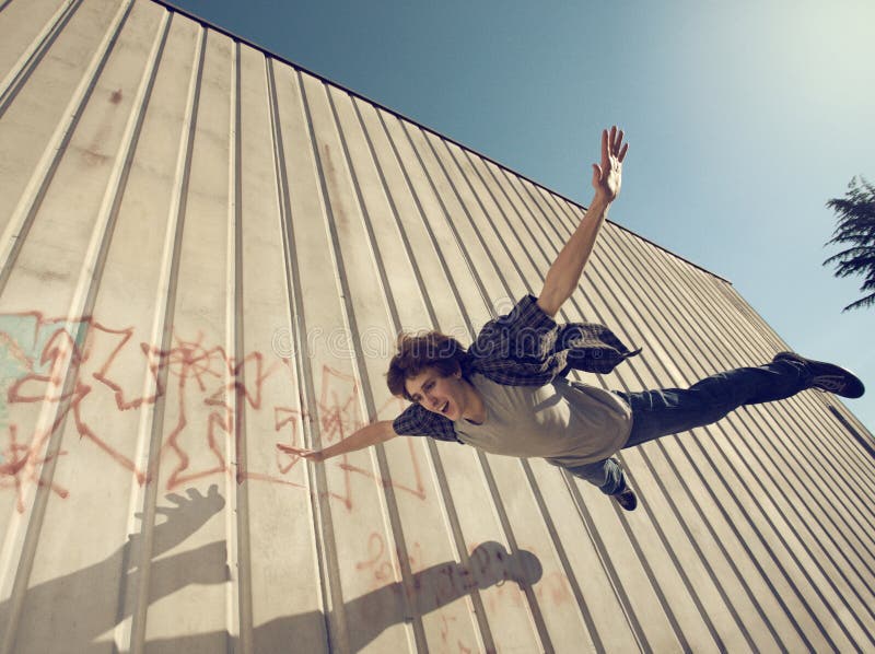 Feel free stock image. Image of casual, falling, shout - 27011647