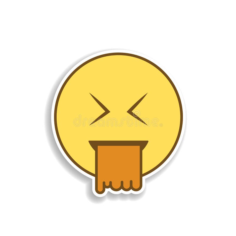 Feel Bad Emoji.3D Illustration. Stock Illustration - Illustration of ...