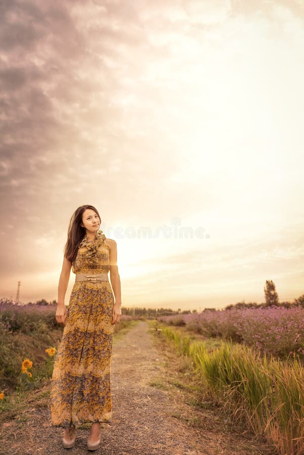 Feel the Sunset stock image. Image of adult, beautiful - 34945661