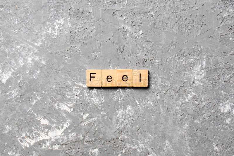 The Word FEEL Written on Wood Cube. Stock Photo - Image of symbol, dice ...