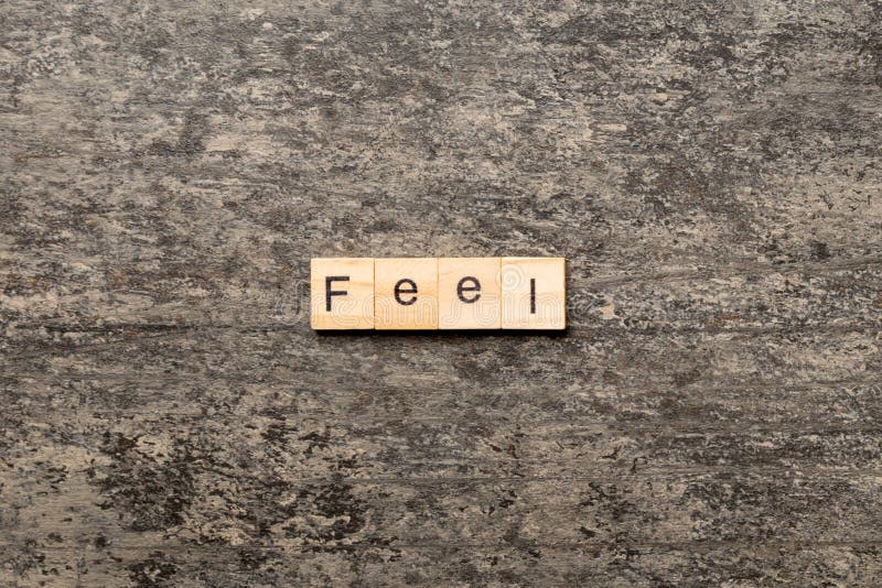 The Word FEEL Written on Wood Cube. Stock Photo - Image of symbol, dice ...