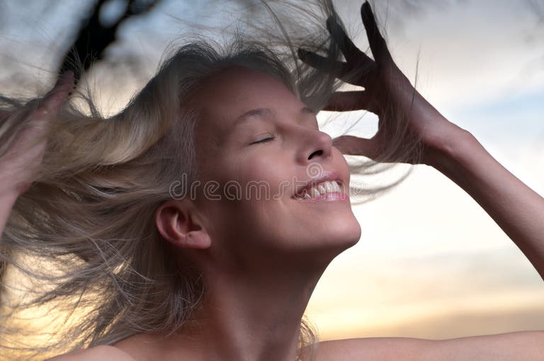 Feeling Alive stock image. Image of emotional, feminine - 18334117