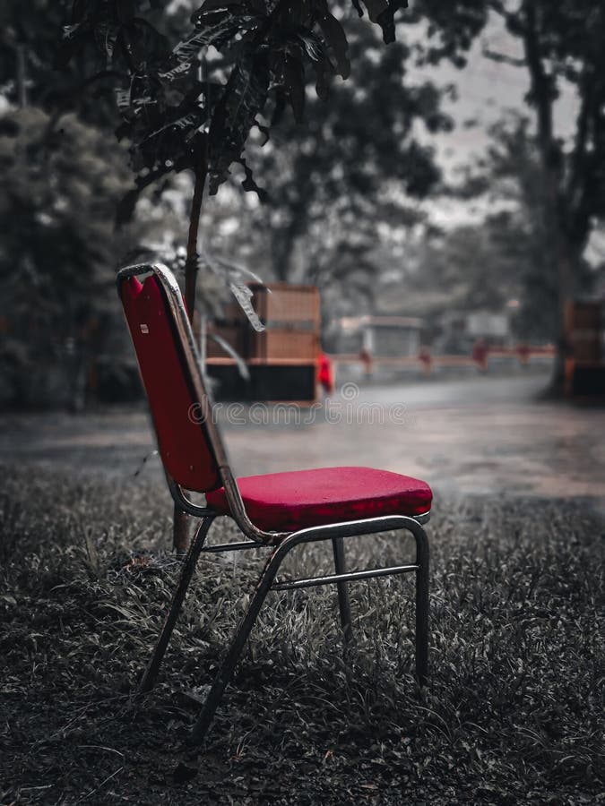 Feeling bad chair stock image. Image of tree, morning - 373664171