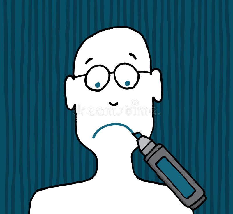 Feeling blue stock illustration. Illustration of sadness - 31671229