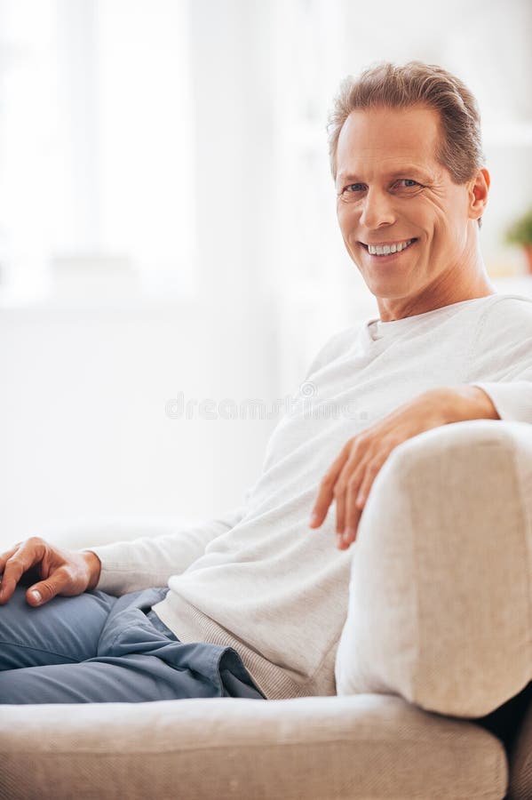 Feeling calm and relaxed. stock image. Image of relaxed - 62031689