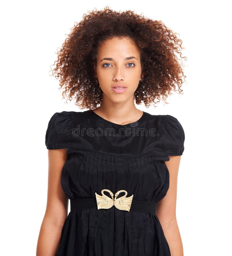 Feeling Composed in the Face of Uncertainty. Pretty Young Woman ...