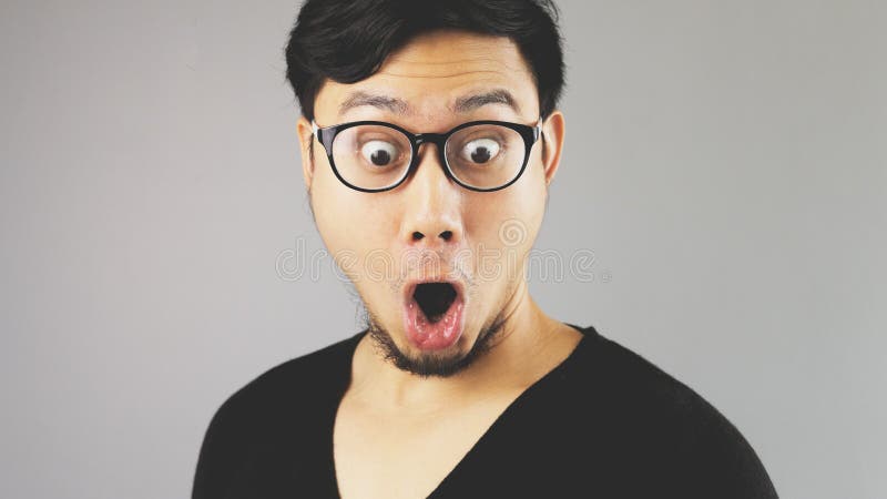 Feeling Excite with Something. Stock Image - Image of expression ...