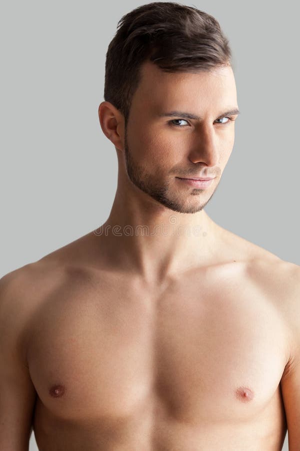 Flirty handsome. stock photo. Image of hairstyle, abdominal - 40975672