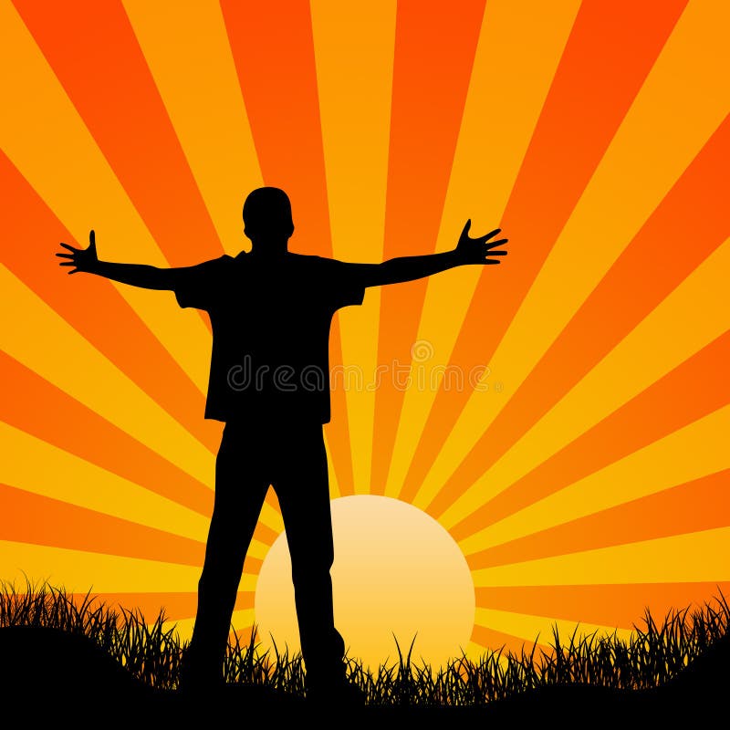 Feeling free stock illustration. Illustration of decide - 44217438