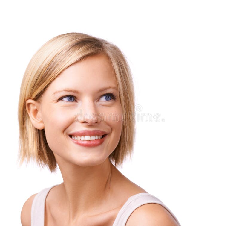 Feeling Fresh and Gorgeous. Studio Shot of a Gorgeous Young Blond Woman ...