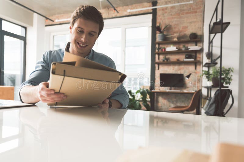 Man opening file cabinet stock photo. Image of file, worker - 46665964