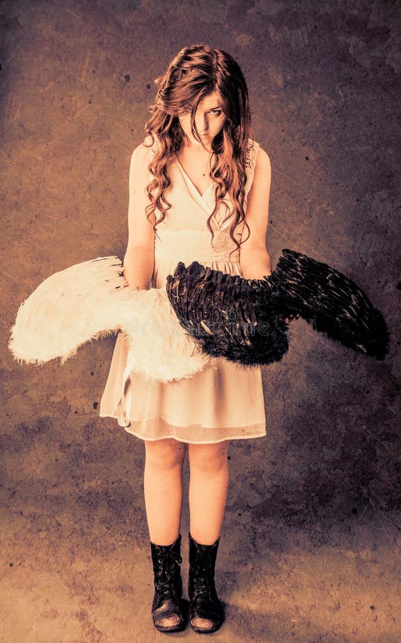 Feeling good or evil today stock photo. Image of evil - 38312736