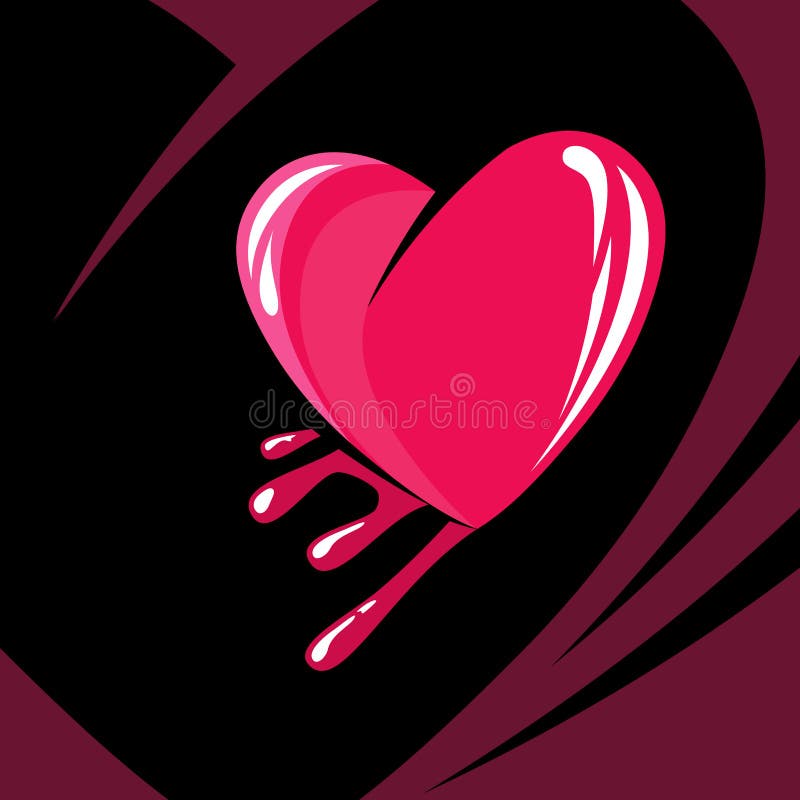 Feeling the heartstrings stock vector. Illustration of concept - 61186220
