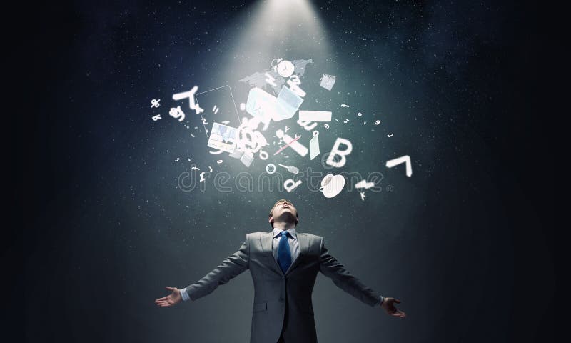 He is feeling his power stock photo. Image of concept - 59801988