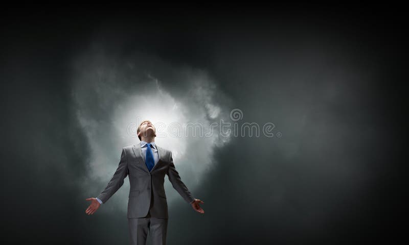 Feeling his power stock image. Image of open, profession - 59744289