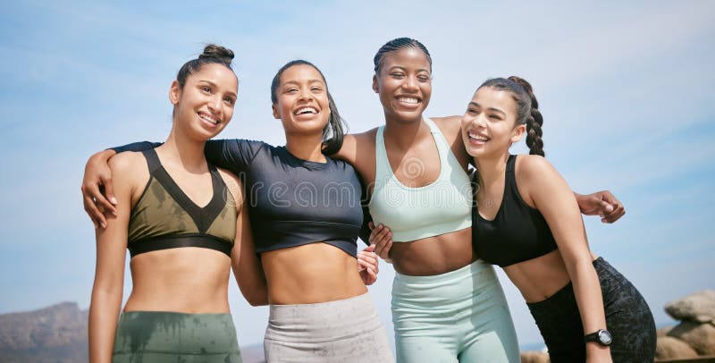 Feeling Light As a Feather. a Group of Friends Taking a Break during a ...