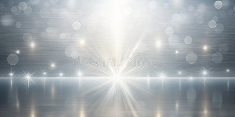 The Feeling of Light Reflecting on a Silver Background AI-Created ...