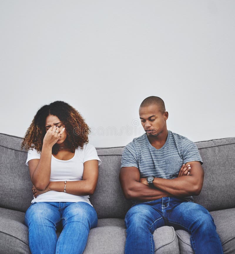 Feeling the Moods of Marital Problems. a Young Couple Having ...