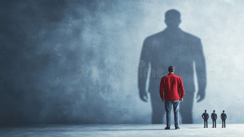 Feeling Overwhelmed? Giant Shadow and Tiny Figures Reflecting the ...