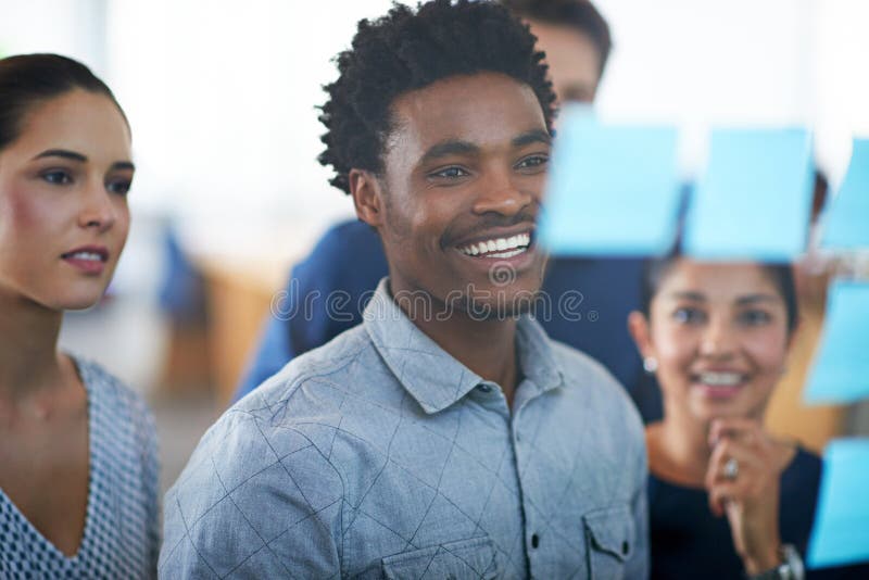 Feeling Positive about the Project. a Group of Business Colleagues ...