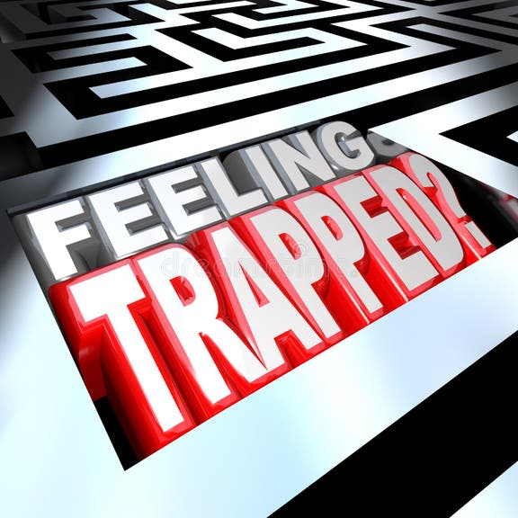 Feeling Trapped Maze Labyrinth Confused by Puzzle Stock Illustration ...