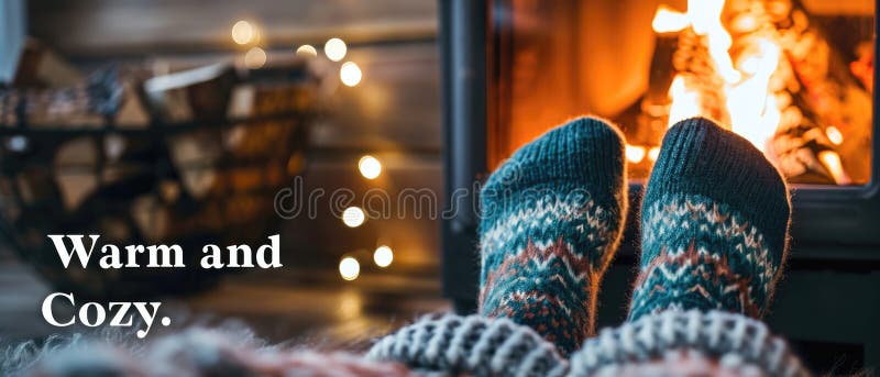 Feeling Warm and Cozy with a Pair of Feet in Cozy Socks by the ...