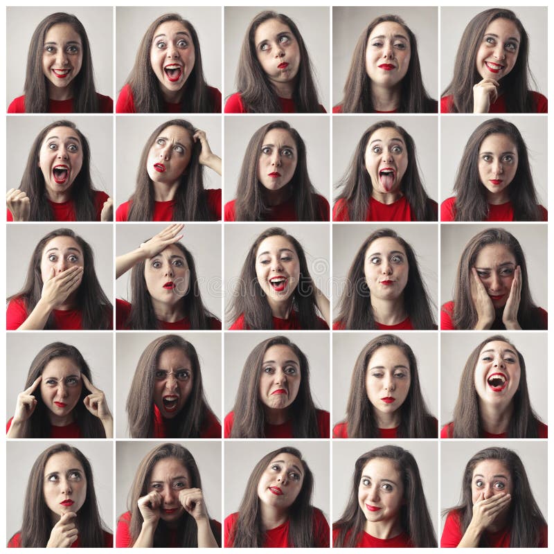 Feelings of a woman stock image. Image of expression - 78468653