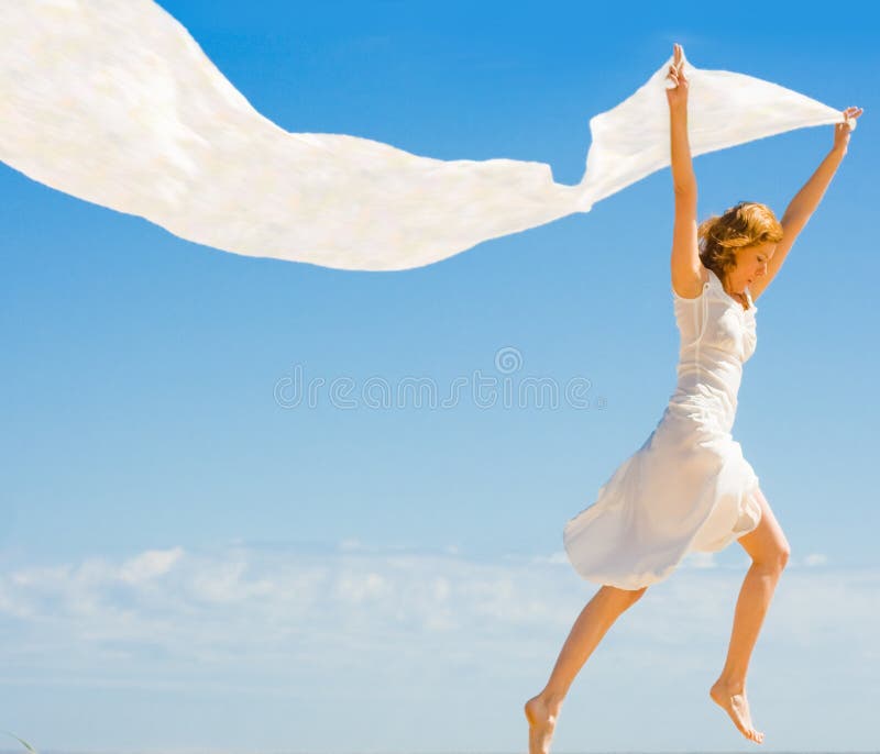 It feels so good! stock image. Image of pretty, beautiful - 6247137