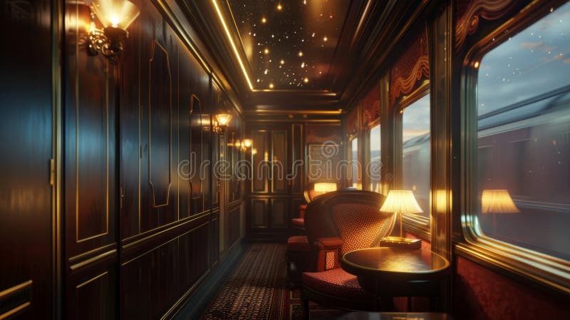 It Feels Like the Train is Journeying through a Galaxy of Stars Stock ...