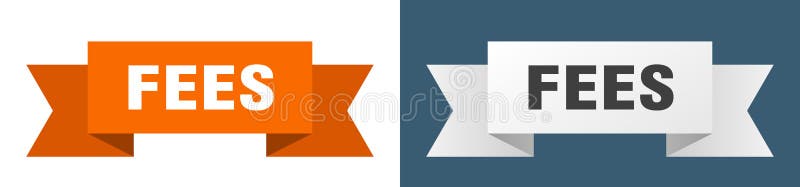 Fees Ribbon Stock Illustrations – 142 Fees Ribbon Stock Illustrations ...