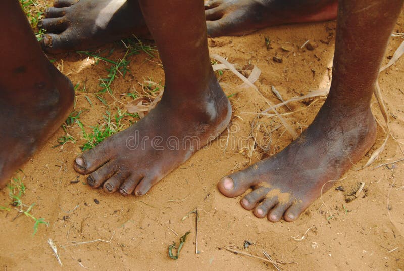 Feet stock photo. Image of ground, dust, tribe, poverty - 24398508