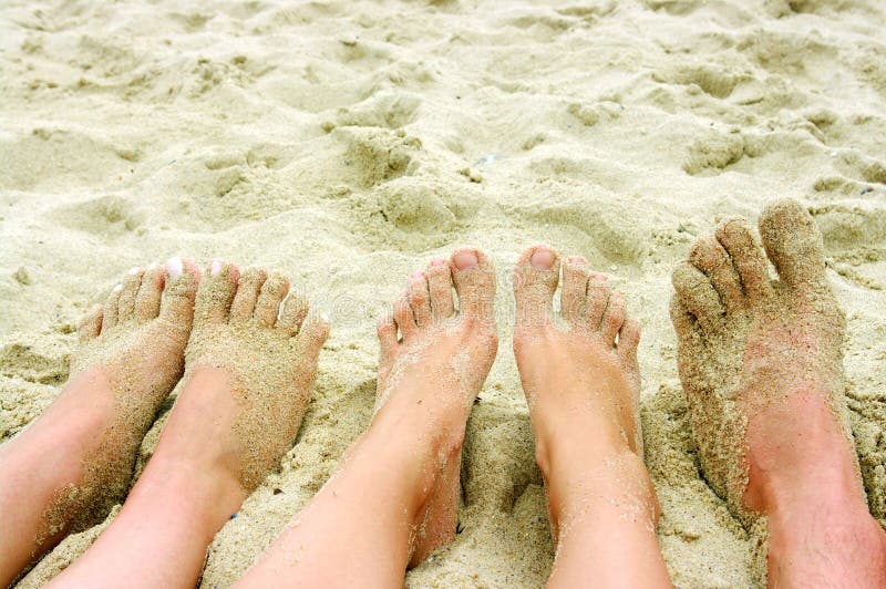 Feet on a beach stock photo. Image of barefoot, female - 10777112