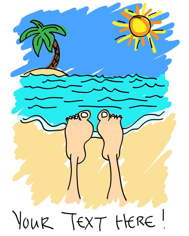 Beach Feet Water Stock Illustrations – 2,977 Beach Feet Water Stock ...