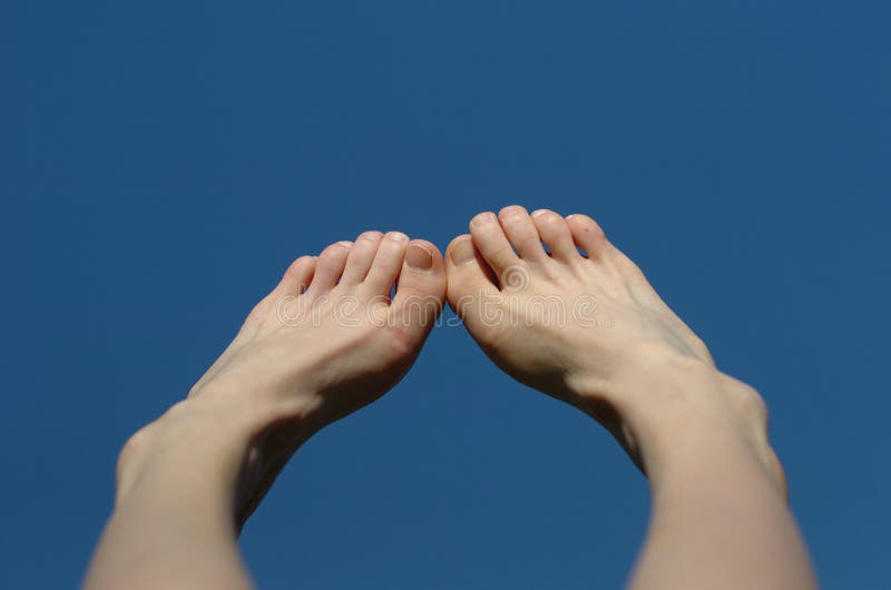 Feet stock photo. Image of barefoot, footcare, blue, body - 59922