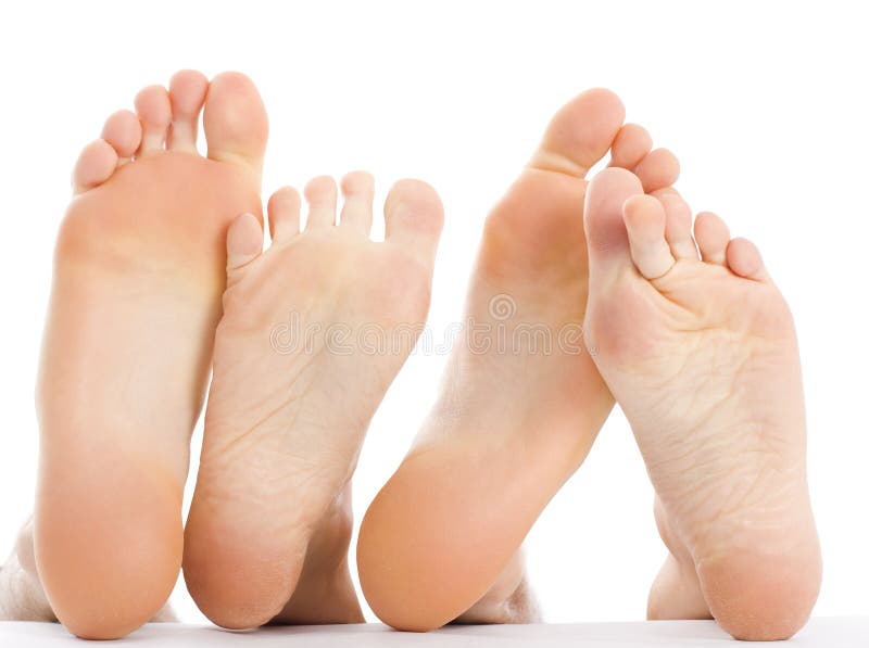 Feet couple stock photo. Image of isolated, relax, beauty - 12650308