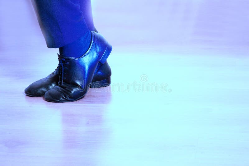 Feet of a Dancer on Stage Doing Hip Hop Dancing Stance with Background ...